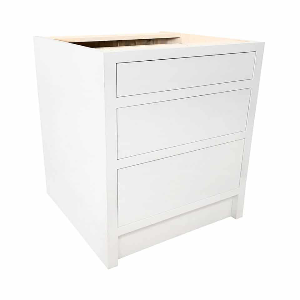 Standard Triple Drawer Kitchen Base Unit (Large) | Rainbows Furniture