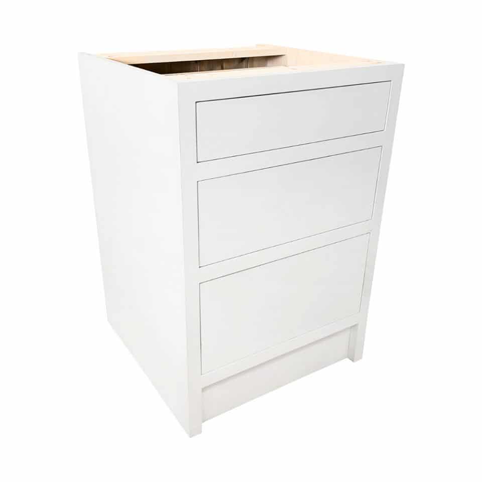 Standard Triple Drawer Kitchen Base Unit (Small) | Rainbows Furniture